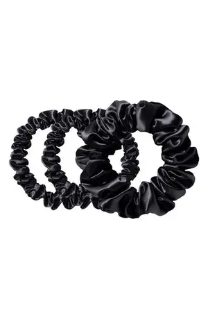 Slip 3-pack Silk Scrunchie Set - Black