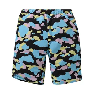 A BATHING APE Multi Camo Track Shorts