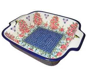 LIDIA'S POLISH POTTERY Square Baker - One-color