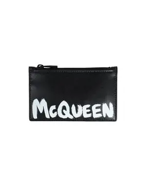 Alexander McQueen Card Holder With External Pocket