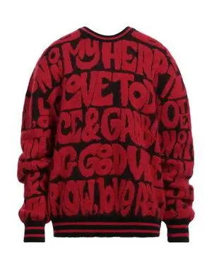 Dolce & Gabbana Sweater Size Mohair Wool, Polyamide, Wool - Red