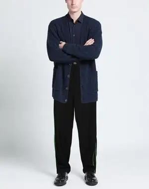 Versace Straight Leg Trousers With Side Seam Stripes