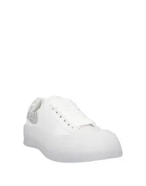 Alexander McQueen Low-top Leather Sneakers - White