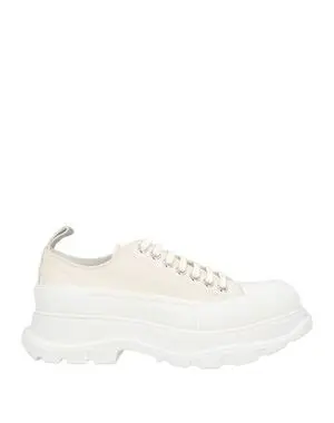 Alexander McQueen Calfskin Chunky Sneakers Beige