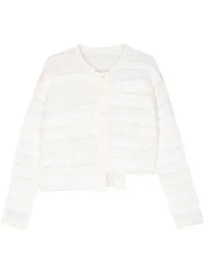Y’s Asymmetric Hem Knitted Cardigan