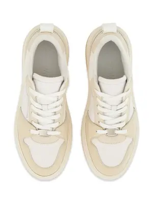 FERRAGAMO Panelled Leather Sneakers
