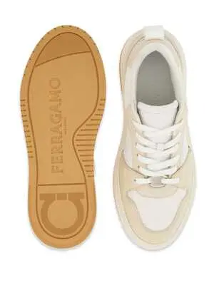 FERRAGAMO Panelled Leather Sneakers