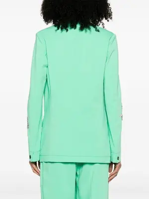 FORTE_FORTE Floral-appliqué Crepe Blazer