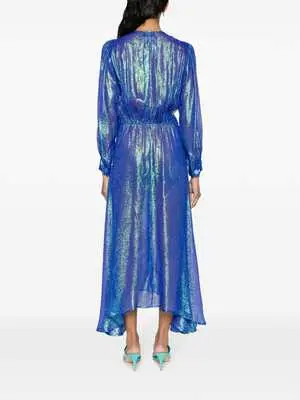 FORTE_FORTE Metallic Patterned-jacquard Midi Dress