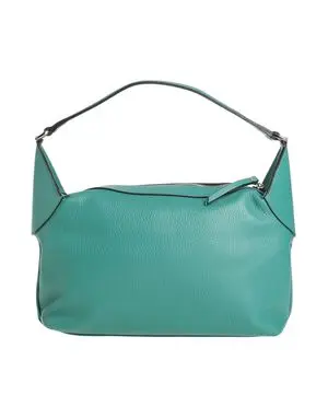 GIANNI CHIARINI Pebbled Leather Handbag - Green