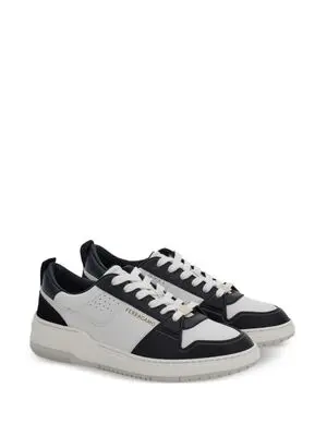 FERRAGAMO Panelled Leather Sneakers - White