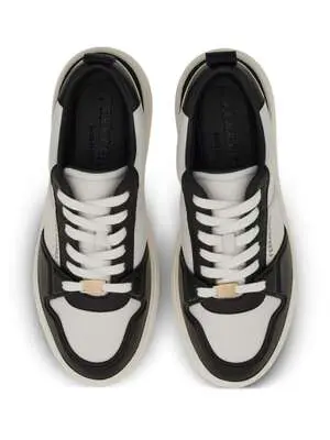 FERRAGAMO Panelled Leather Sneakers - White