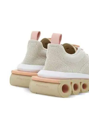 FERRAGAMO Gancini Panelled Sneakers - Grey