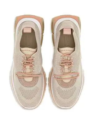 FERRAGAMO Gancini Panelled Sneakers - Grey