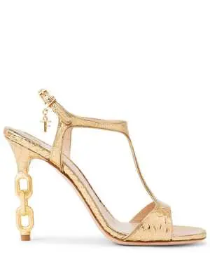 TOM FORD 115mm Chain-heel Leather Sandals