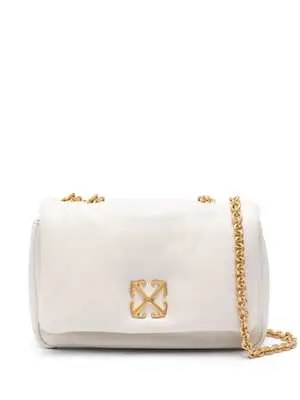 Off-White Jitney Padded Shoulder Bag - White