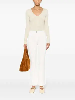 Theory Pleat-detail Flared Trousers