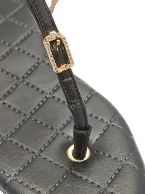 N°21 Crystal-embellished Buckle Leather Sandals