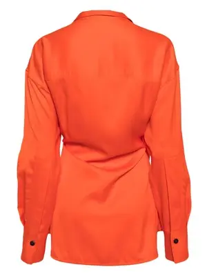 FERRAGAMO Wrap-design Blouse - Orange