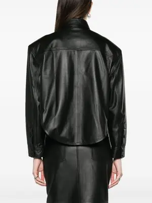Wardrobe.NYC Leather Shirt Jacket