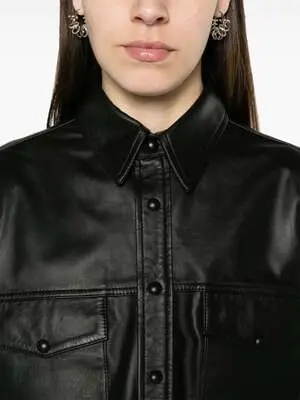 Wardrobe.NYC Leather Shirt Jacket