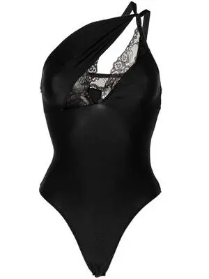 Coperni Lace-detailing Asymmetric Bodysuit