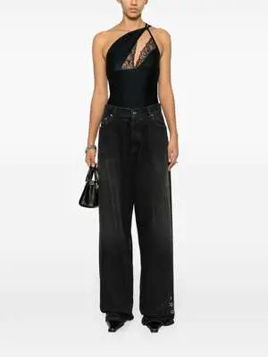 Coperni Lace-detailing Asymmetric Bodysuit