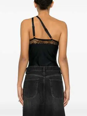 Coperni Lace-detailing Asymmetric Bodysuit