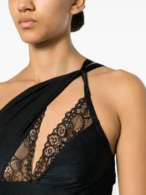 Coperni Lace-detailing Asymmetric Bodysuit