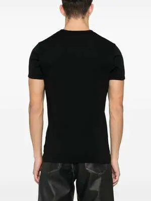 COURREGES Logo-appliqué T-shirt - Black