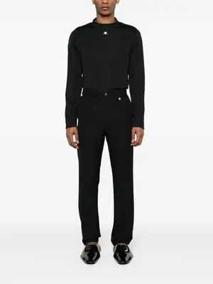 COURREGES Logo-appliqué T-shirt