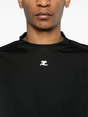 COURREGES Logo-appliqué T-shirt