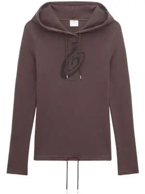 COURREGES Logo-print Mesh Hoodie