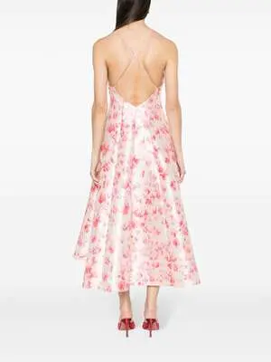 Philosophy Di Lorenzo Serafini Floral-print Flared Midi Dress