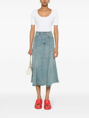 Pinko Embroidered-logo U-neck T-shirt
