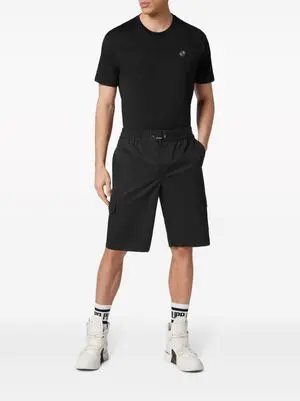 Philipp Plein Drawstring Cargo Shorts - Black