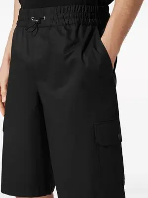 Philipp Plein Drawstring Cargo Shorts - Black