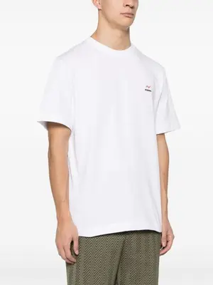 Missoni Crew Neck T-shirt In Cotton With Embroidery And Logo