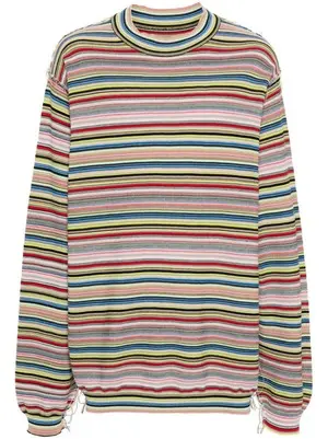 MAISON MARGIELA Striped Cotton Jumper