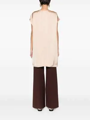 Fabiana Filippi Beaded Trim Satin Tunic