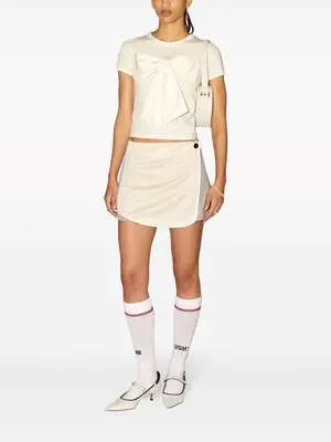 AMBUSH Layered Pleated Mini Skirt - Neutrals