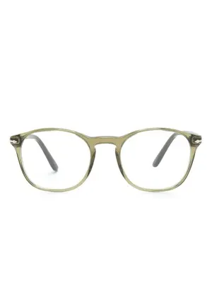 Persol Square Frame Eyeglasses Green