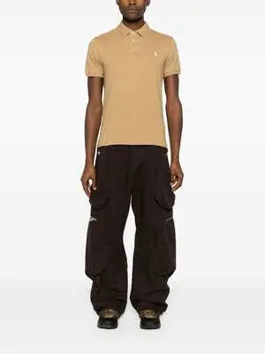 Polo Ralph Lauren Pony-embroidered Cotton Polo Shirt - Neutrals