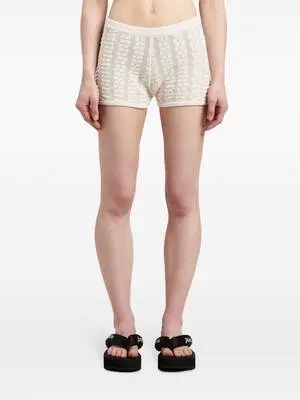 Palm Angels Chain-detail Knitted Shorts