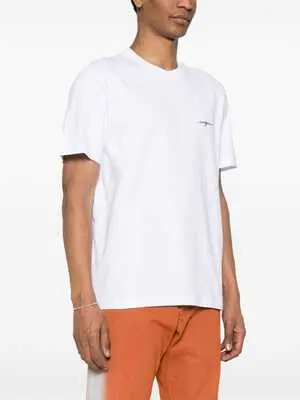 MSGM Embroidered-logo Cotton T-shirt - White