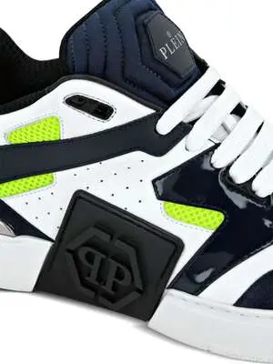Philipp Plein Mix Logo-patch Sneakers - Blue