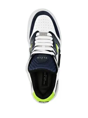 Philipp Plein Mix Logo-patch Sneakers - Blue