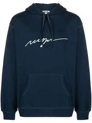 MSGM Embroidered Cotton Hoodie