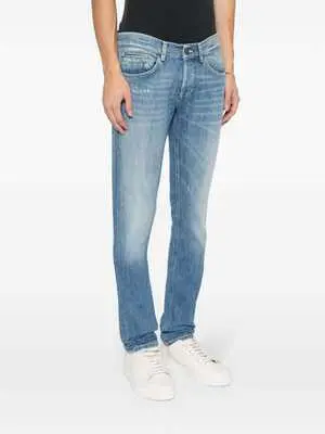 DONDUP Logo Plaque Jeans - Blue