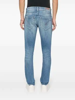 DONDUP Logo Plaque Jeans - Blue